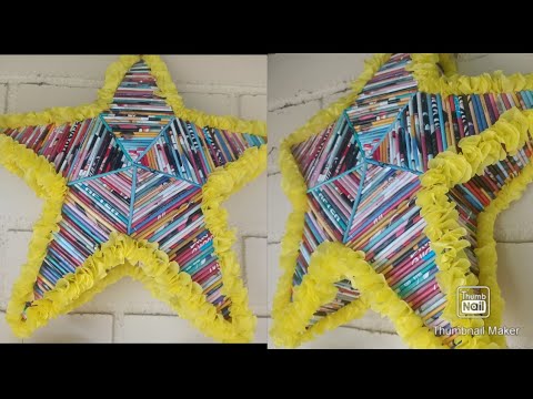 Parol made of Brochure/ Jewel Video collection - YouTube