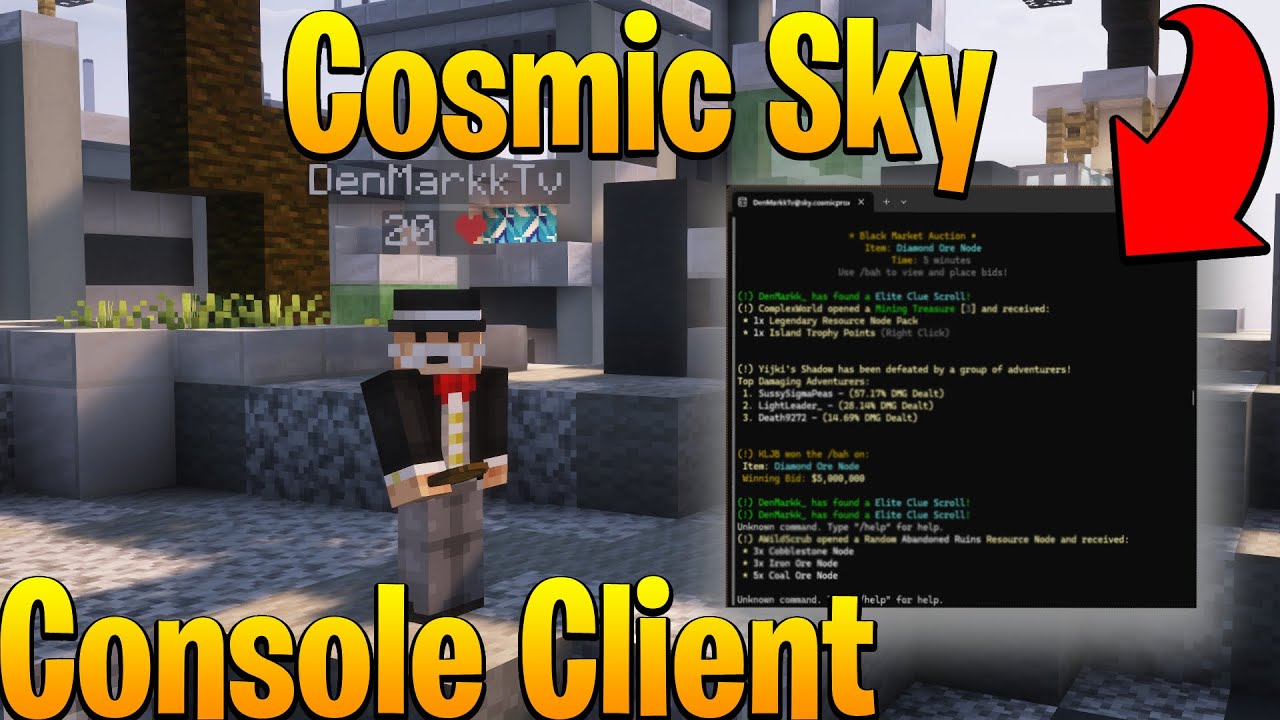 Cosmic Sky | How To Get The Console Client - YouTube
