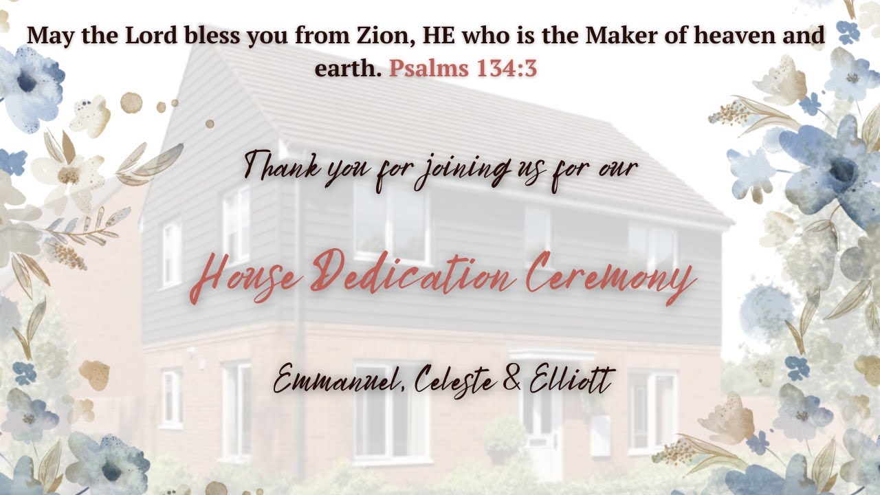 House Dedication ceremony of Mr & Mrs Emmanuel Kanagala | Live from UK ...