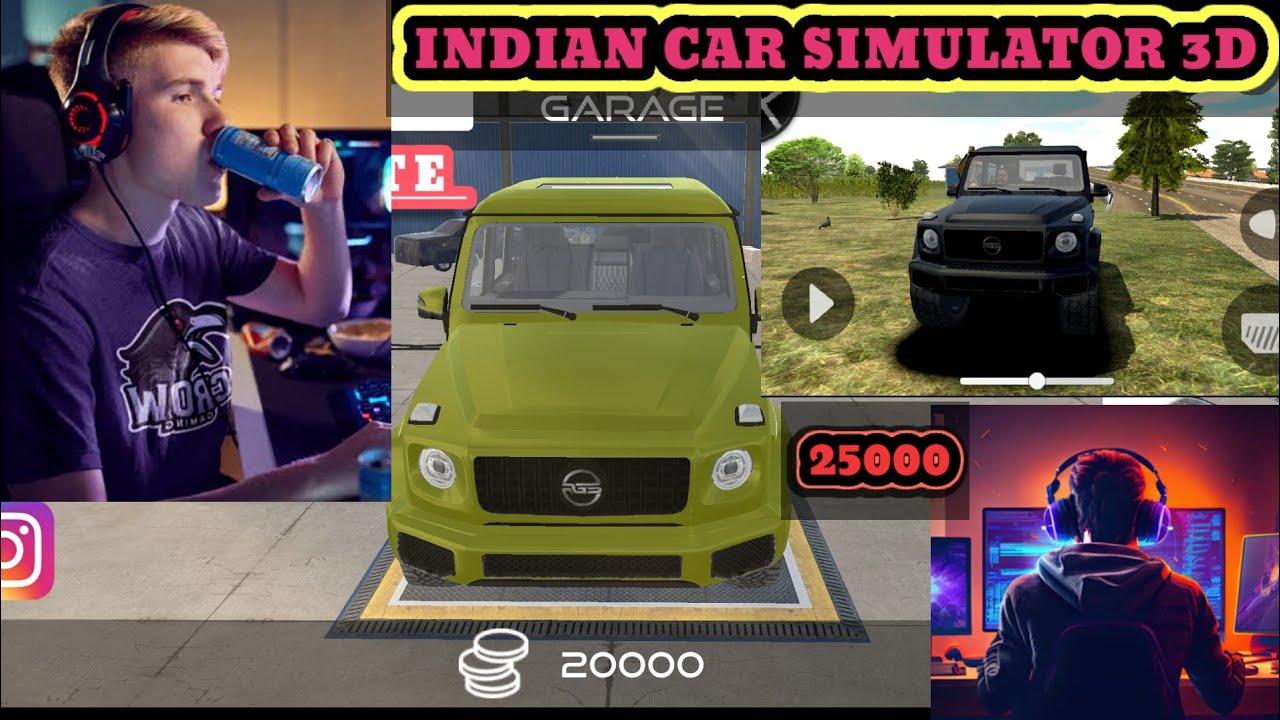 INDIAN CAR SIMULATOR 3D( UNLOCK NEW G–WAGON 😍🚘)||INDIAN CAR SIMULATOR ...