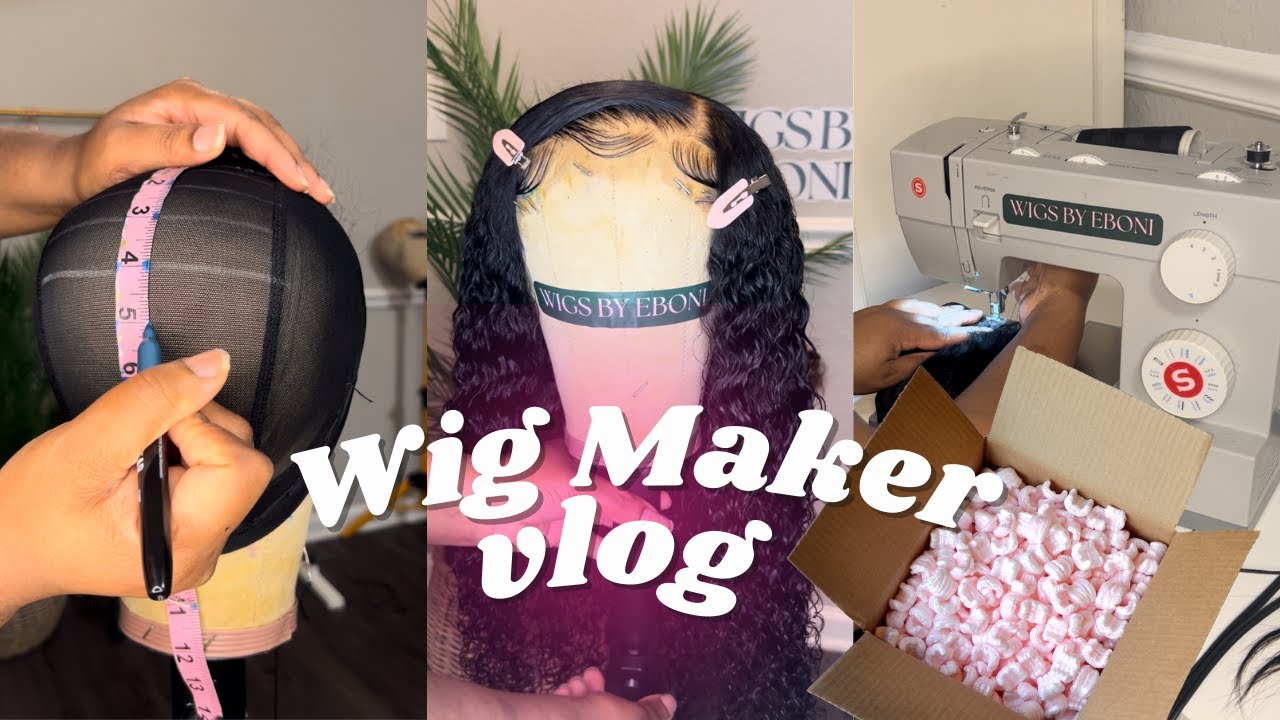 wig maker vlog | wig construction, styling, +story time - YouTube