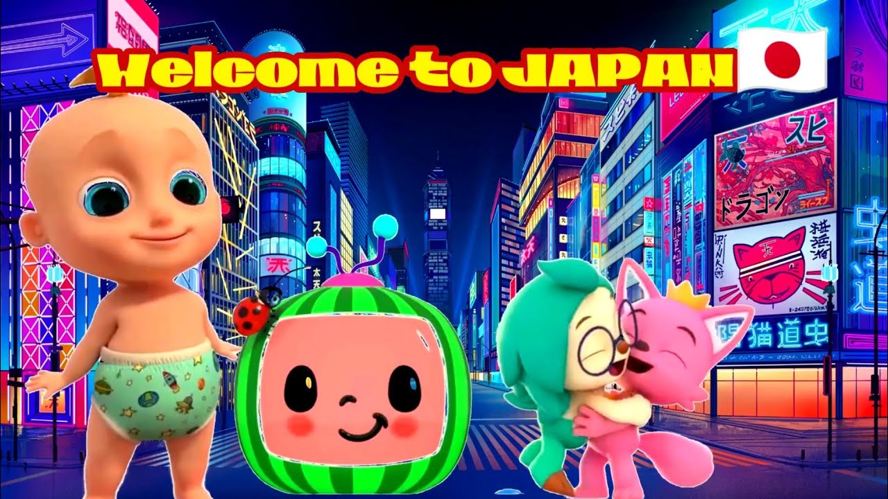 Pinkfong finding Hogi in JAPAN with Loolookids & Cocomelon - YouTube