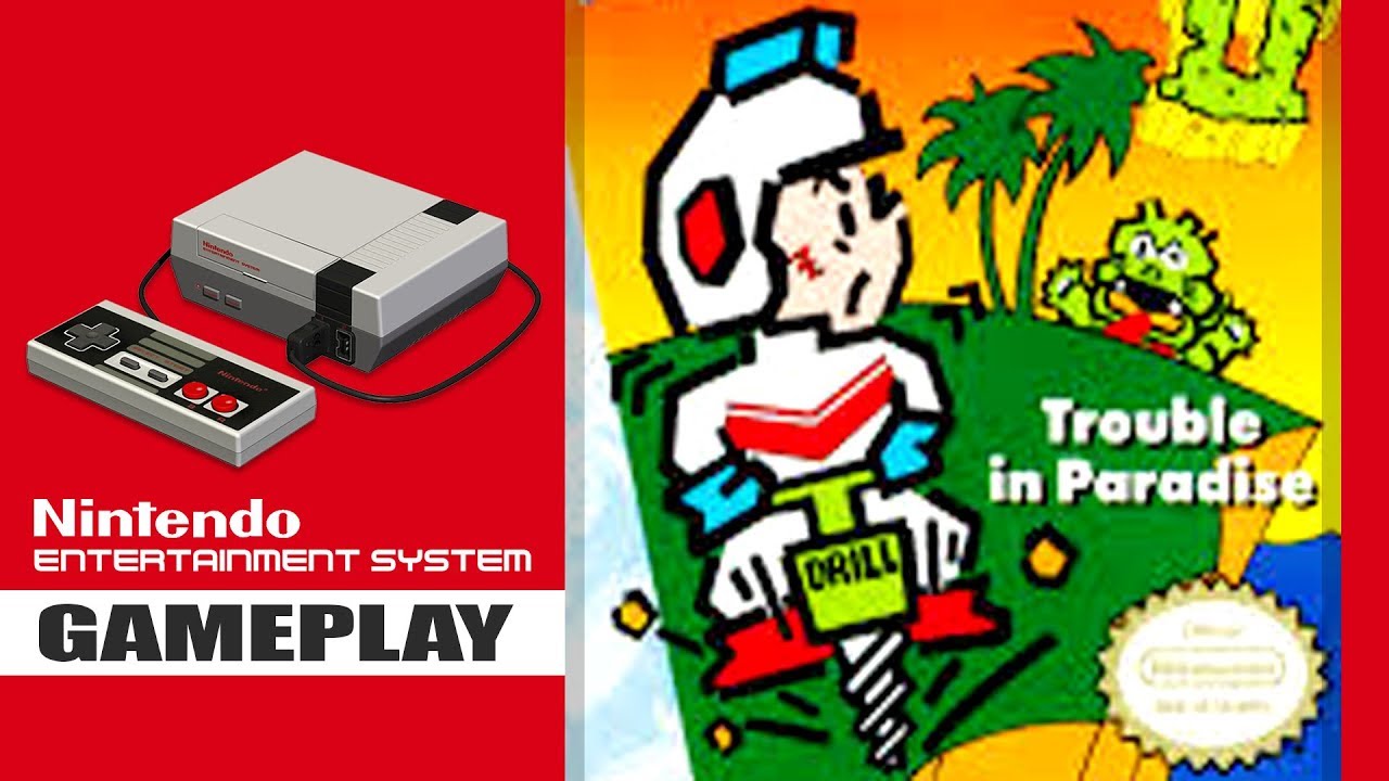 Dig Dug 2- Game Play (Nes / Famicom) - YouTube