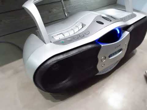 Sony CFD-F10 CD Radio Cassette Corder Demo Video - YouTube
