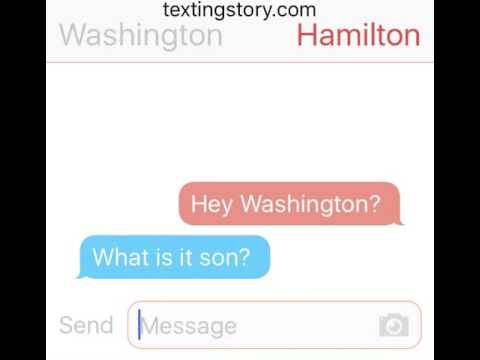 Hamilton and Washington texting - YouTube