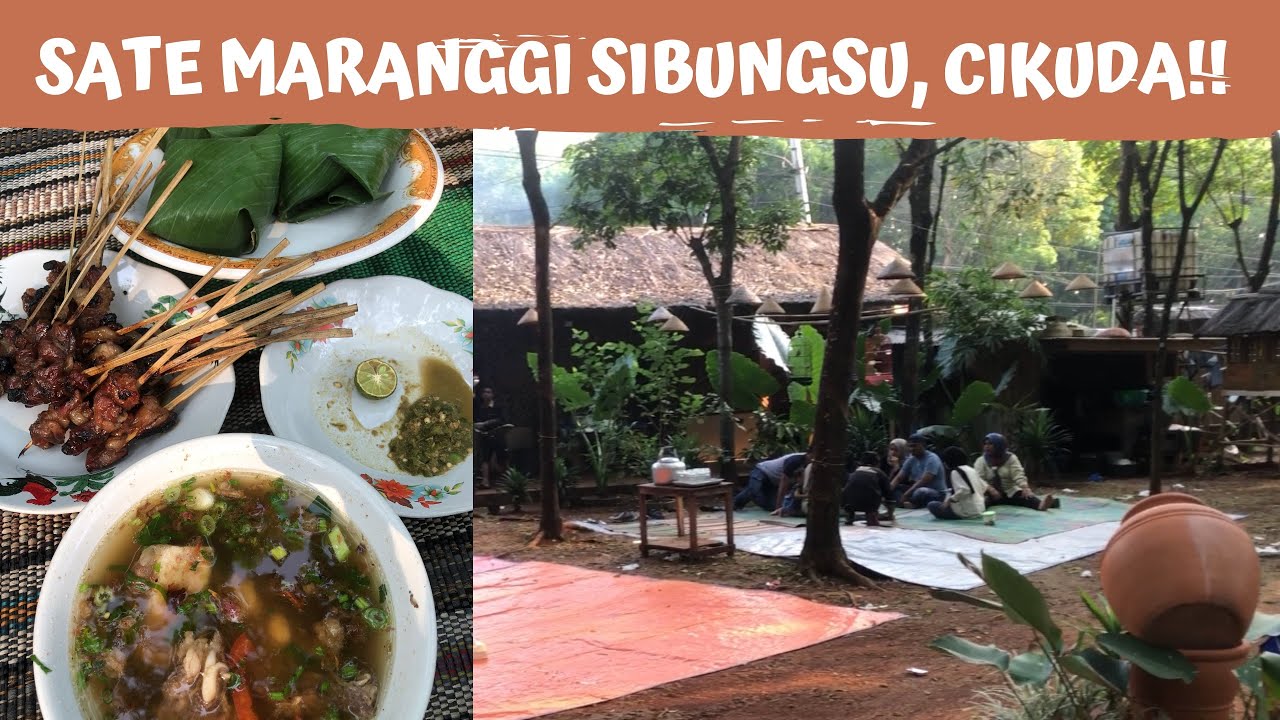 SATE MARANGGI SIBUNGSU SUBANG‼️SENSASI MAKAN SATE DI TENGAH KEBUN KARET ...