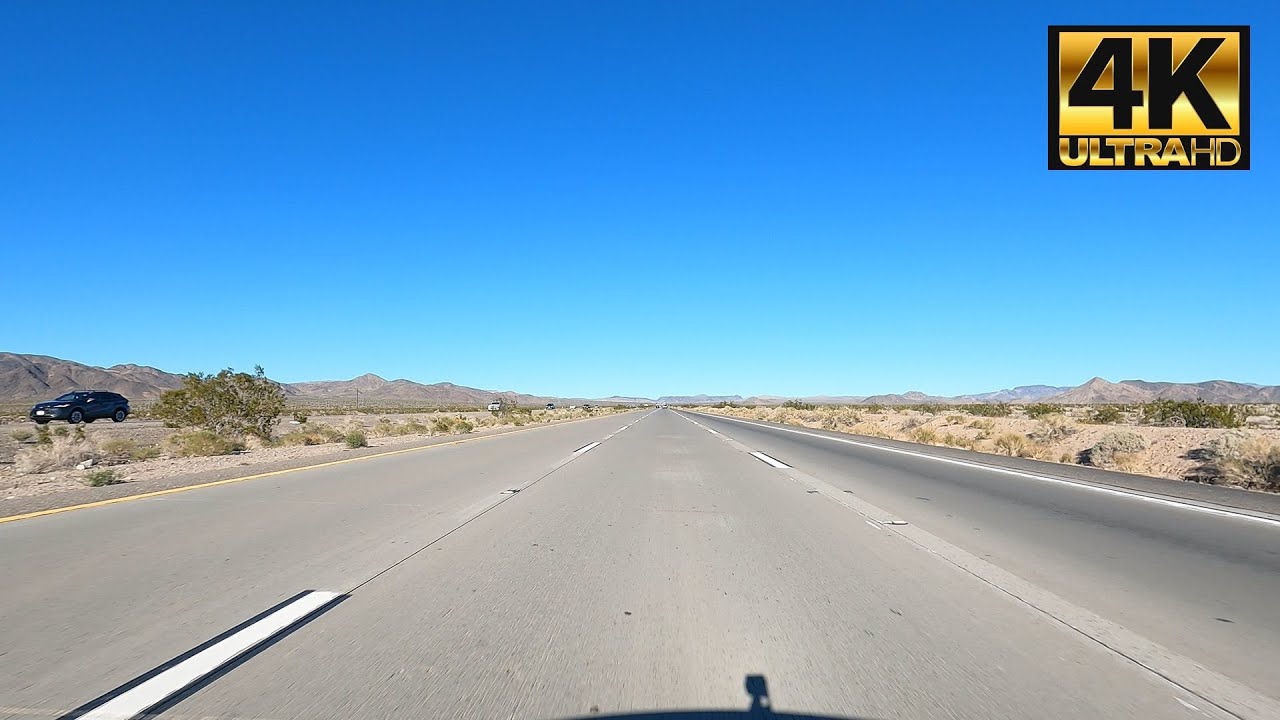 Driving Interstate I-15 from Los Angeles to Las Vegas in 4K - YouTube