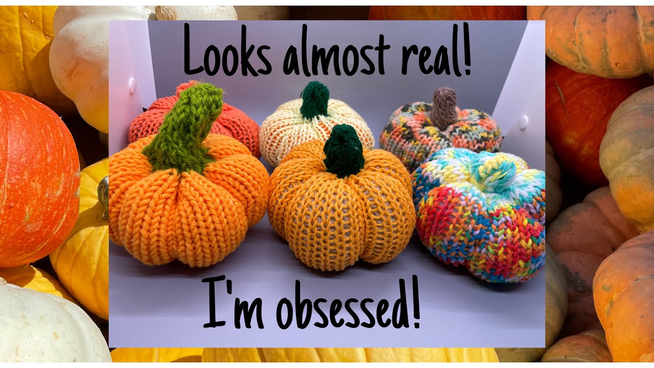 Knitting Machine Pumpkin Tutorial - YouTube