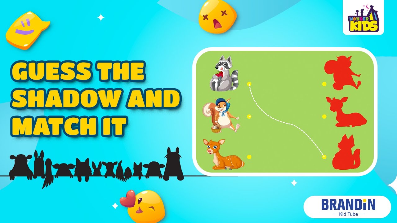 Guess The Shadow & Match It - YouTube