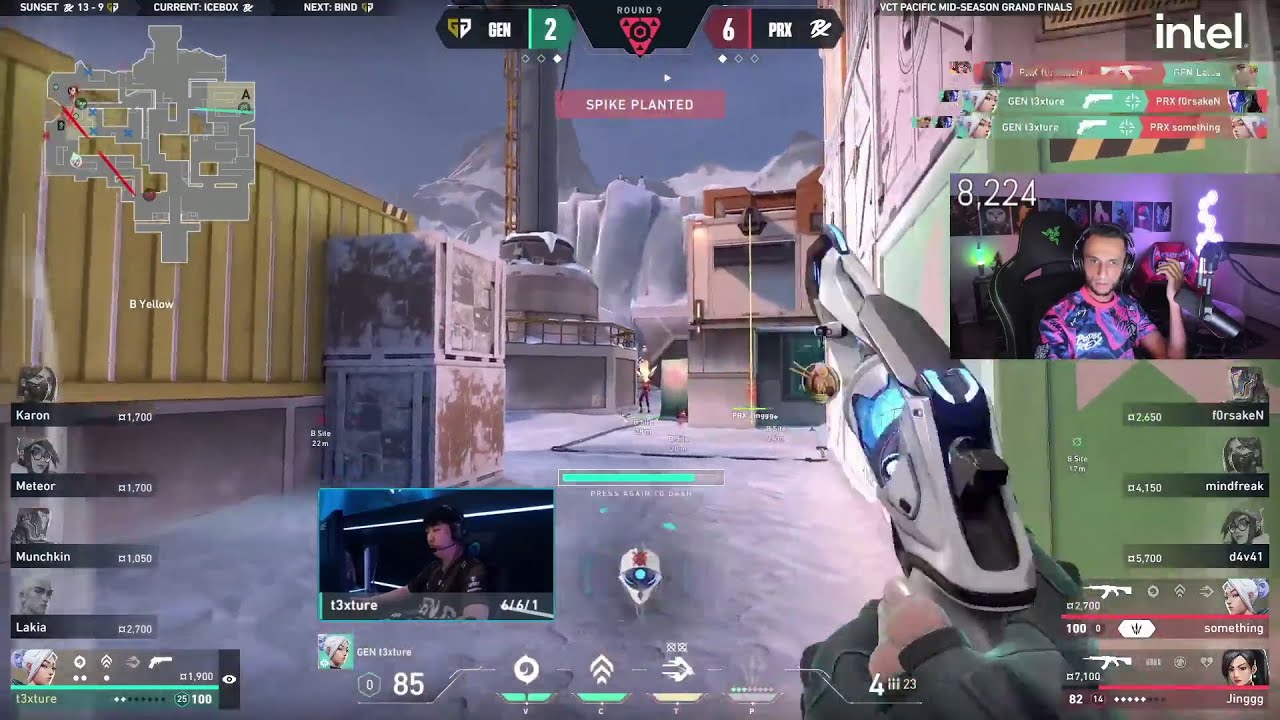 Gen Texture's 1v3 CLUTCH against PRX - YouTube