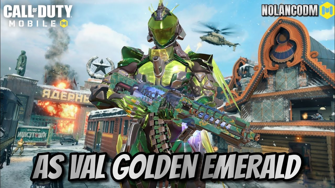 AS VAL – DOUBLE EDGE EN CAMUFLAJE GOLDEN EMERALD 🟢 | CODM | COD MOBILE - YouTube