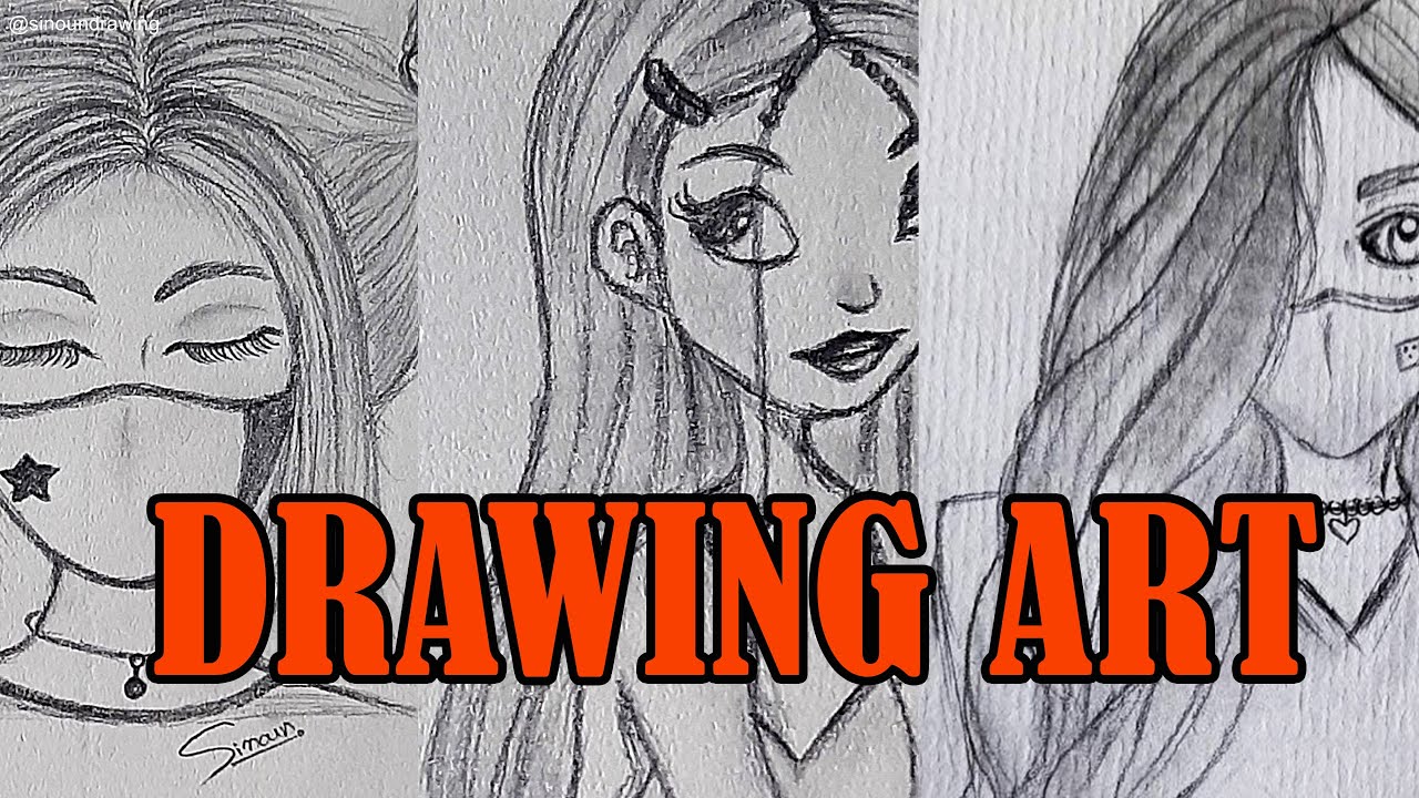 Drawing Art | Drawing art with sinoun drawing | Sinoun Drawing - YouTube