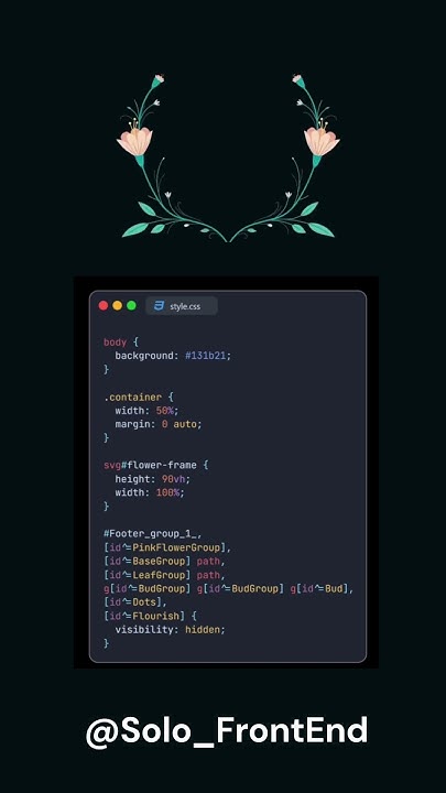 Programmer's Flowers #css #cssanimation #coding #codingskills #csstutorial #htmlcss #python ...