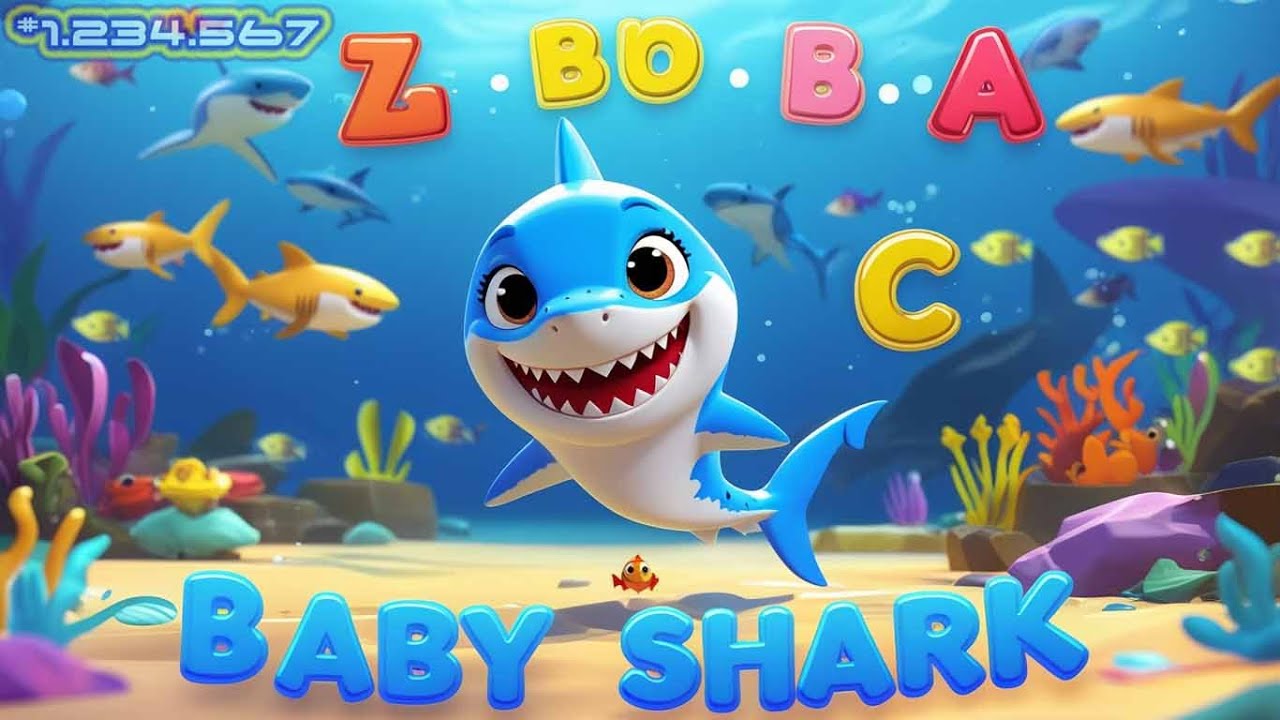 Baby Shark Learns Alphabet ABC | ABCD Song | Nursery Rhymes | Phonics ...