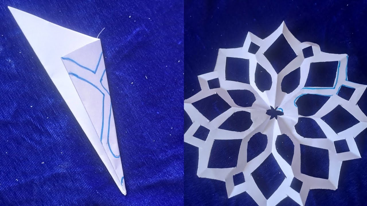 Paper cutting craft easy for beginners tutorial | Paper stencil easy ...