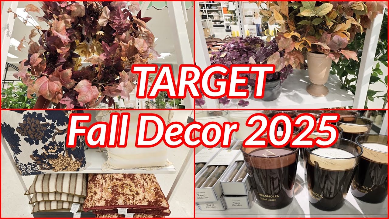 TARGET FALL DECOR SNEAK PEEK! SHOP WITH ME - YouTube