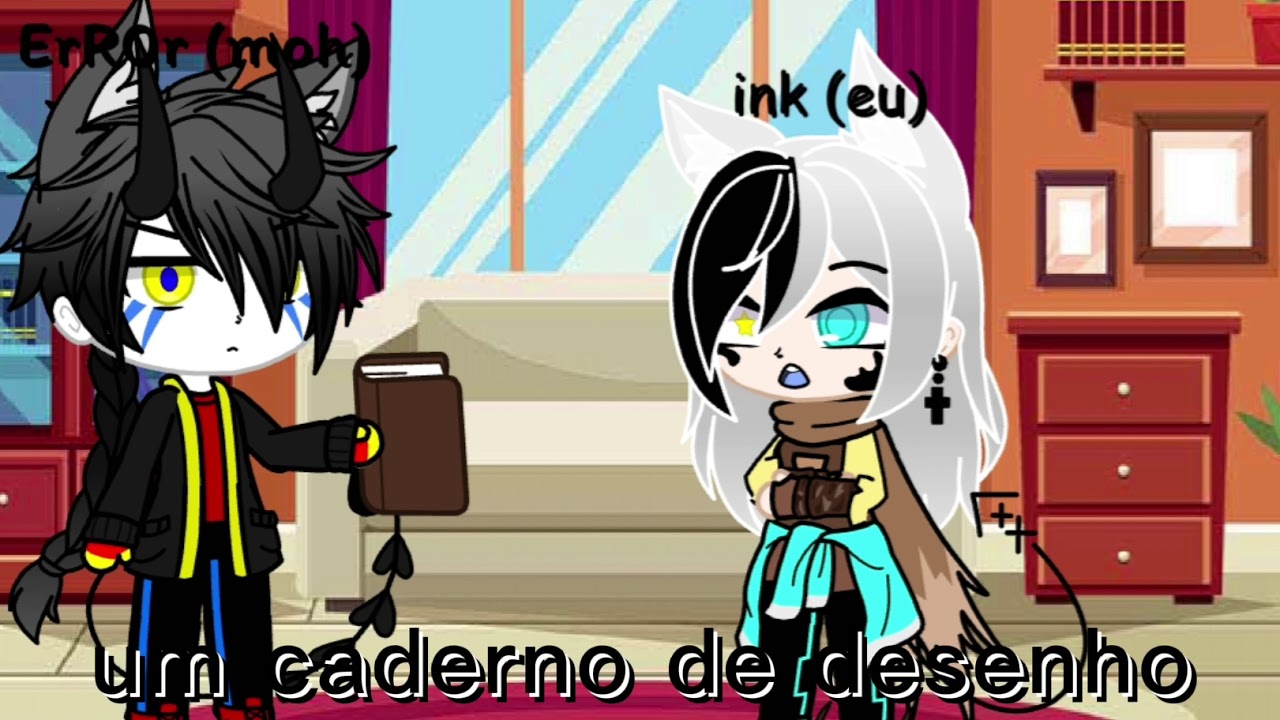 error x ink comic (versão gacha club) - YouTube