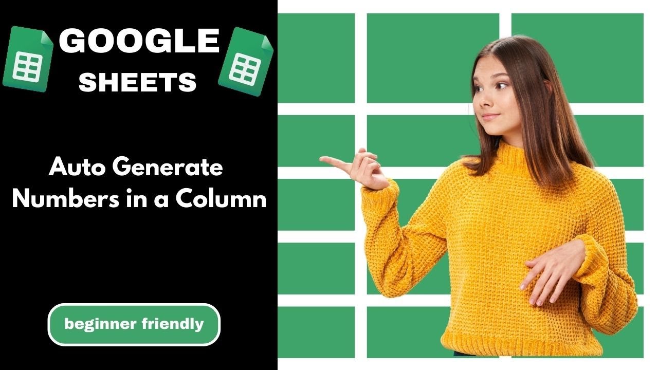 How To Auto Generate A Number Column In A Spreadsheet Beginner How To Auto Generate A Number Column In A Spreadsheet Beginner