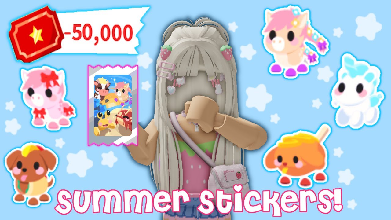 Summer Sticker Pack Opening! | Summer State Fair | Roblox Adopt Me ...
