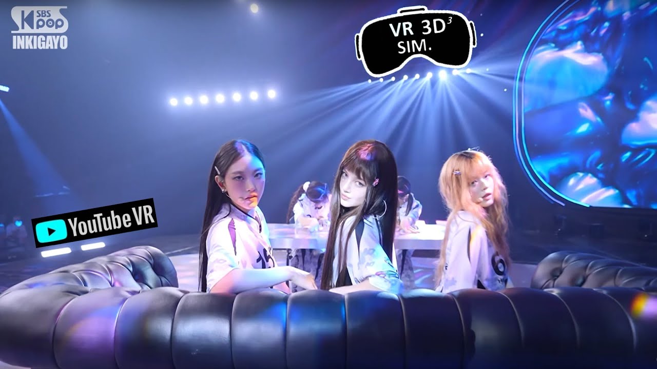 [VR] NewJeans 'Right Now' inkigayo Stage Performance (Simulated VR 3D) - YouTube