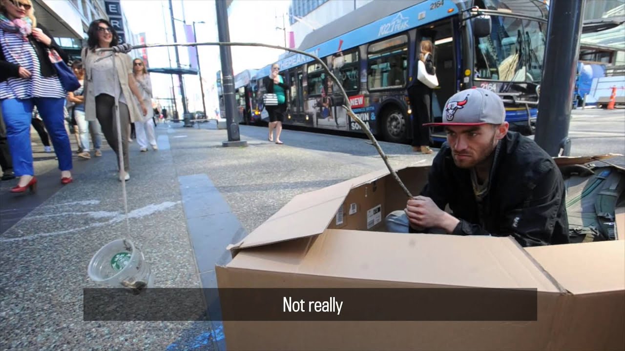Meet two of Vancouver’s less aggressive panhandlers - YouTube