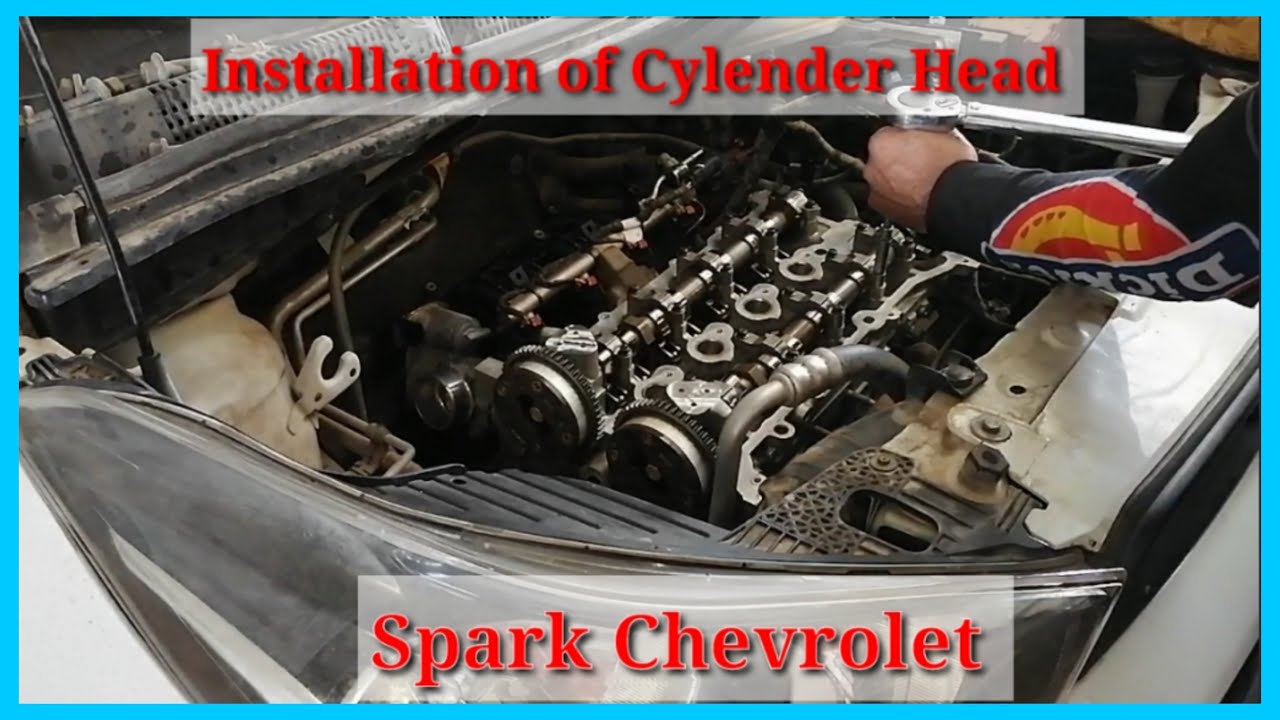 Installation of Cylender Head Spark Chevrolet Part #2 - YouTube