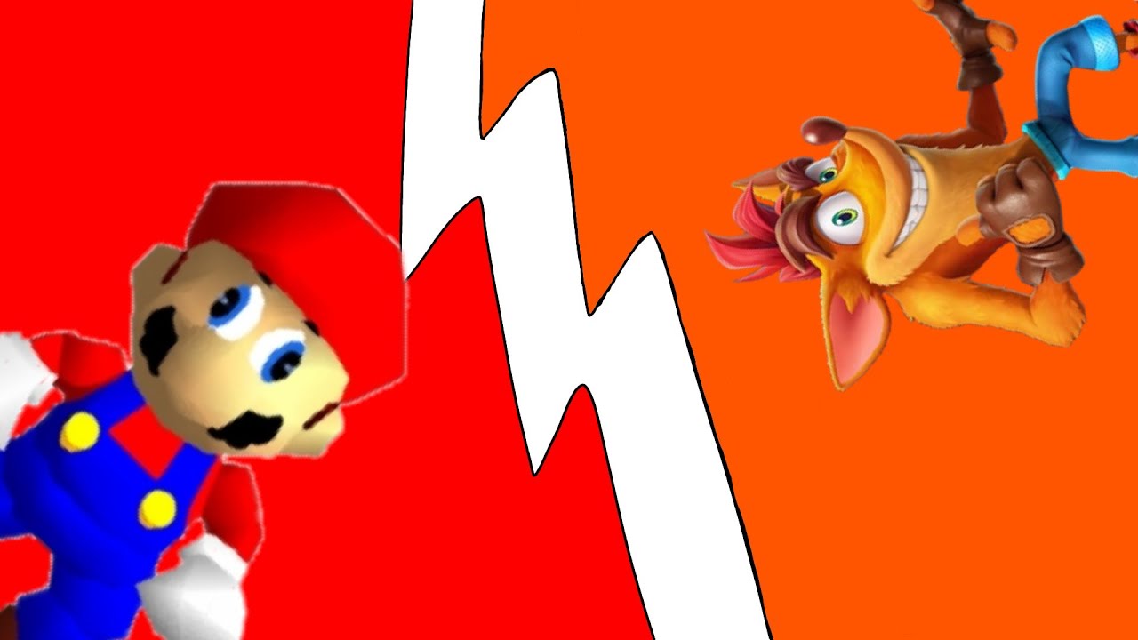 Mario vs. Crash Bandicoot - YouTube