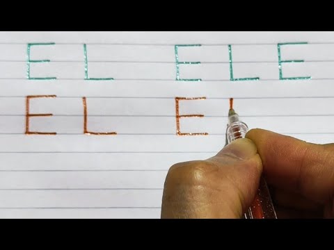 EL ELE yazılışı - E harfi yazılışı - L harfi yazılışı - Alfabe öğreniyorum