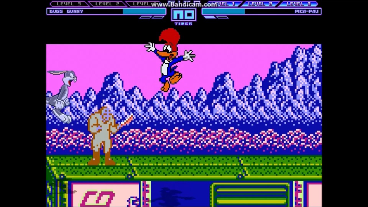 MUGEN - Bugs Bunny vs Woody Woodpecker - YouTube
