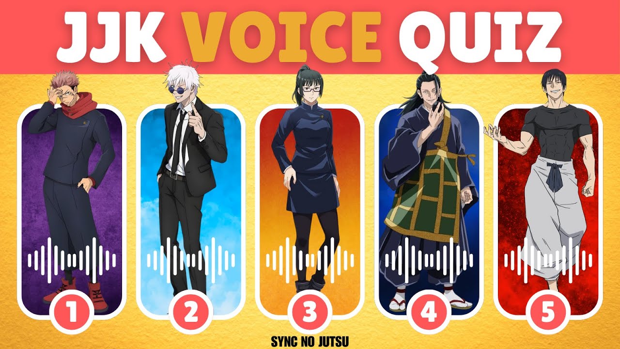 Can You Guess JJK Characters JUST from Their Japanese Voice Lines ...