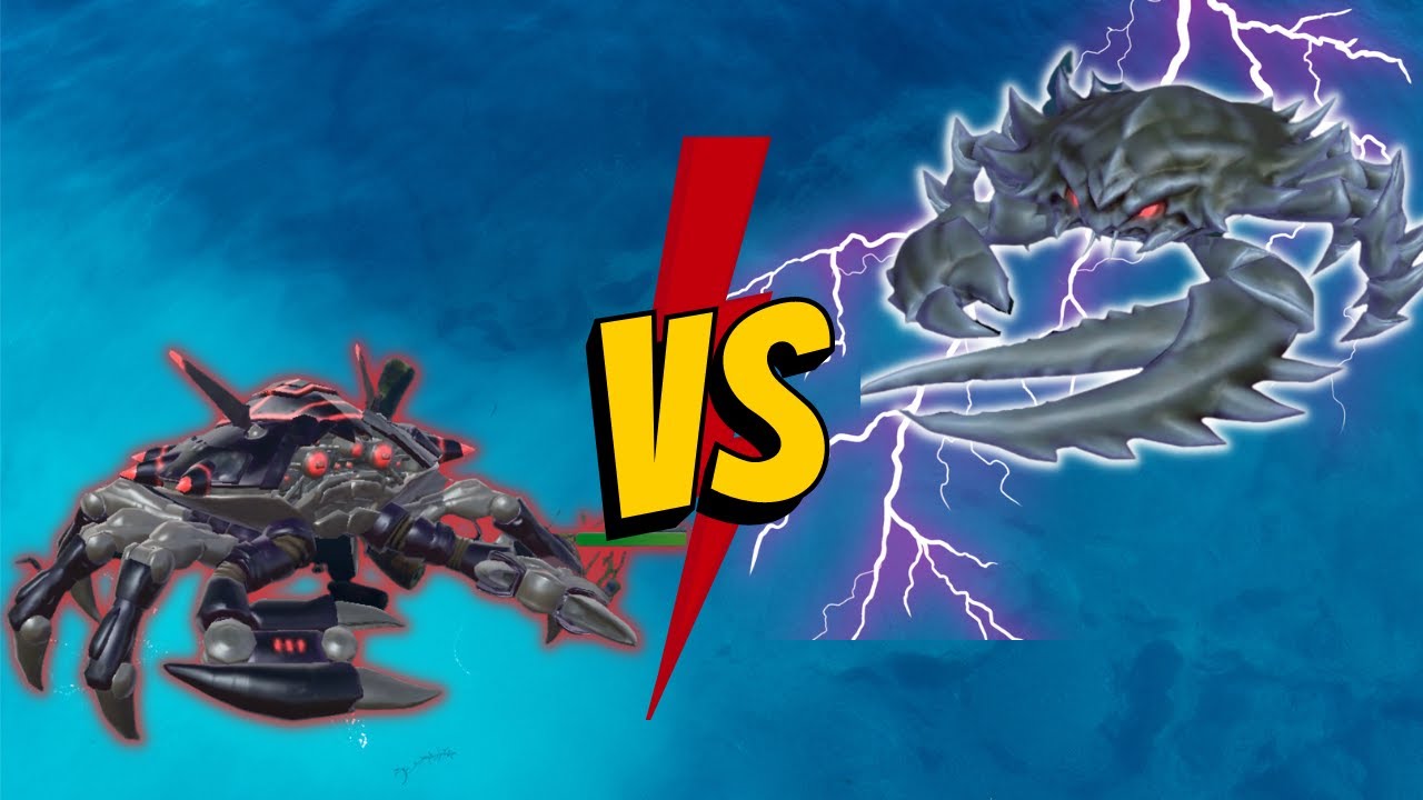 Demon Crab Defeats Robot Crab Boss, Deadly Dave, And Gets MegaBig - YouTube