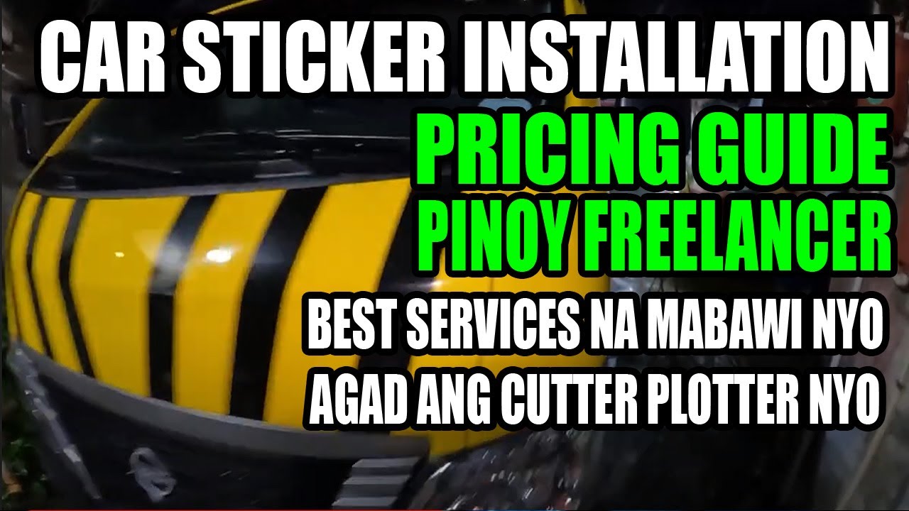 CAR STICKER INSTALLATION PRICING GUIDE #shopeetagtowin - YouTube