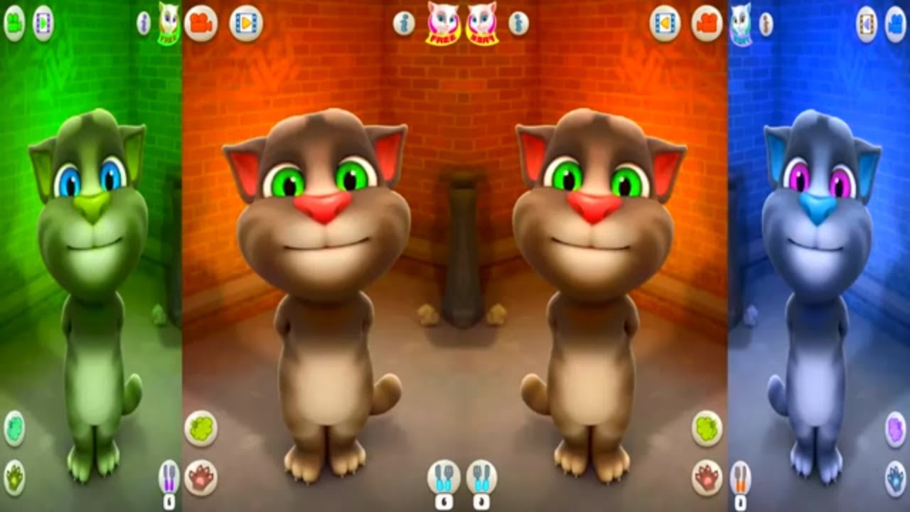 Talking Tom Funny Game for Kids - Learn Colors Video for Children ...