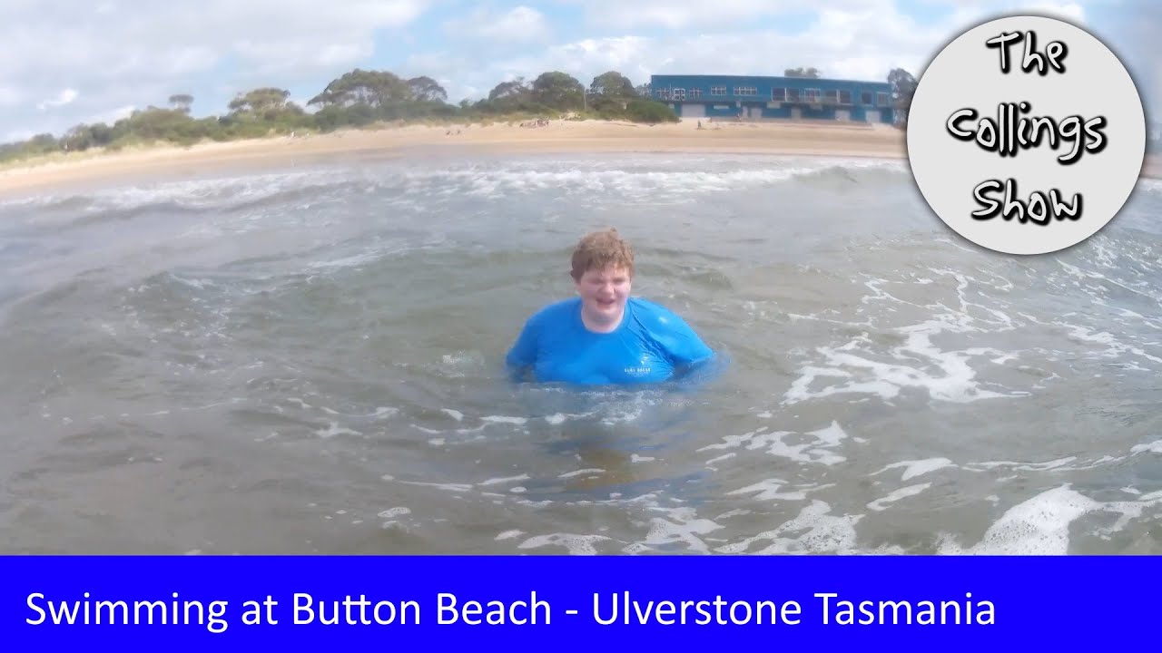 Swimming at Button's Beach - Ulverstone Tasmania - YouTube