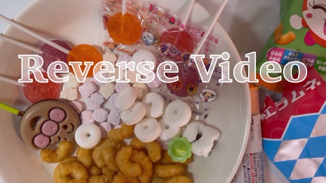 Reverse Video anpanman Chocolate Japanese snacks unboxing - YouTube