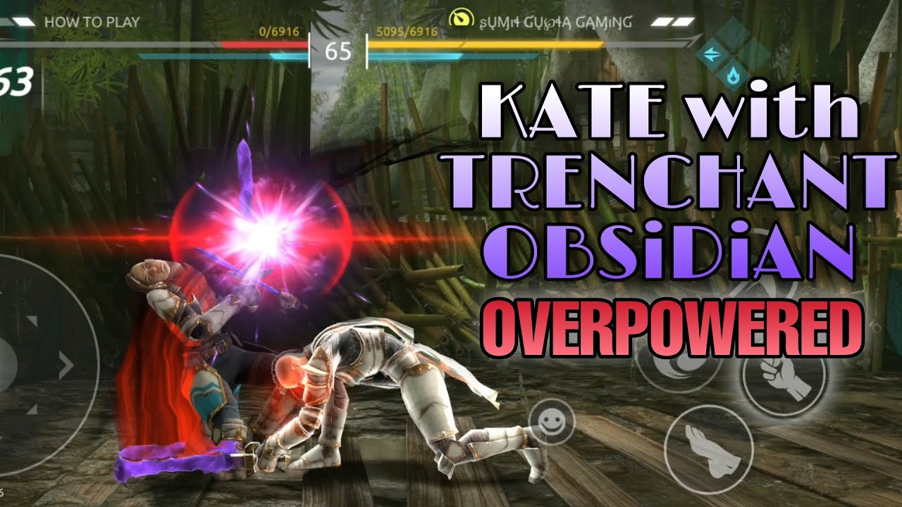 OVERPOWERED!! KATE with TRENCHANT OBSiDiAN - Shadow Fight Arena - YouTube