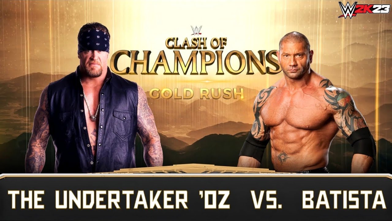 Full Match - The Undertaker vs. Batista: Clash Of Champions: WWE 2K23 ...