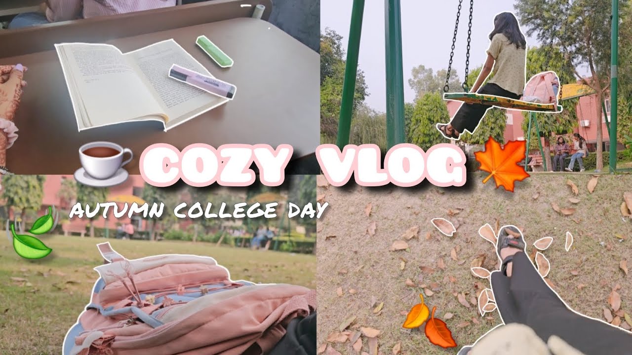 A DAY IN MY LIFE 🤎🍂|| autumn vlog🍁 || Indian college girl🎀 || aesthetic ...