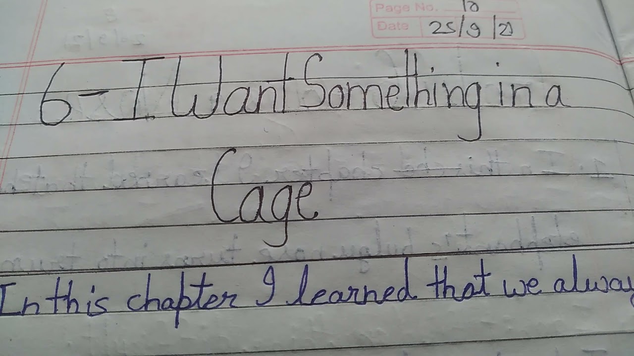 Class 7th English Learner Diary Chapter 6 I Want Something In A Cage class-7th-english-learner-diary-chapter-6-i-want-something-in-a-cage