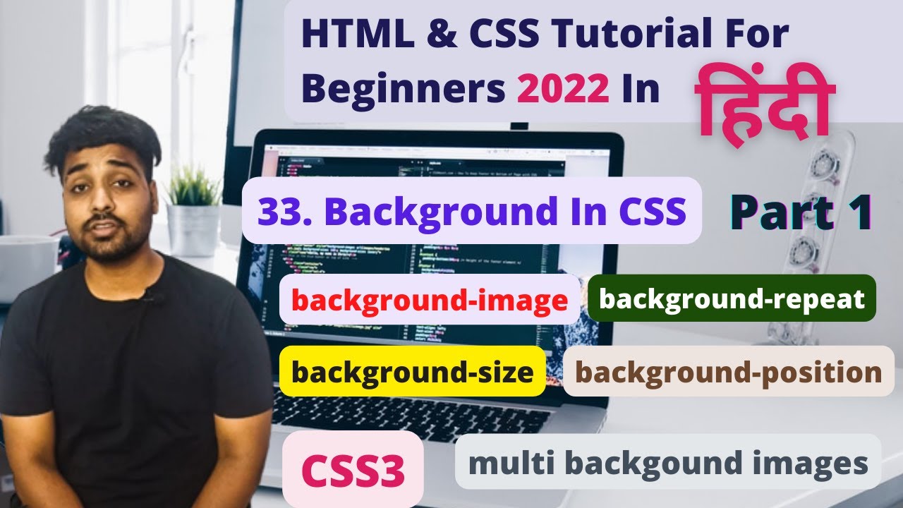 Background image in CSS | part 1 | Html And CSS Tutorial In Hindi #33 ...
