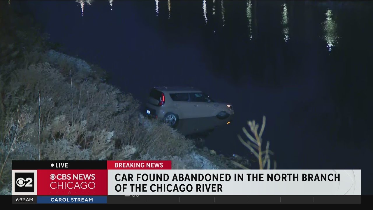 Abandoned car found in north branch of Chicago River - YouTube