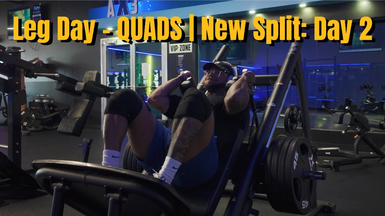 Upper/Lower Split Day 2 | Quad-Focused Leg Workout | Mini Cut Week ...