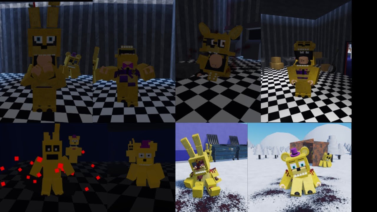 All Springlock Failures In Fredbears Springlock Suits - YouTube