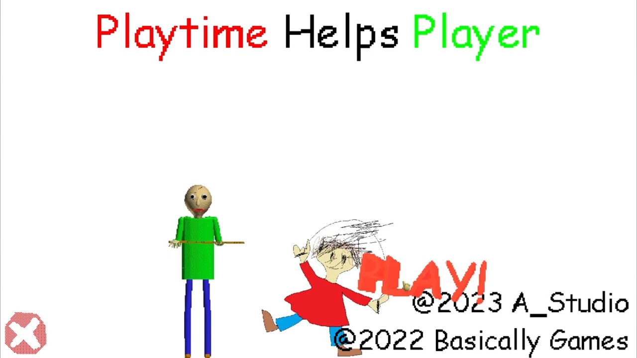Playtime helps Player [Baldi Basics Mod] 📐 - YouTube