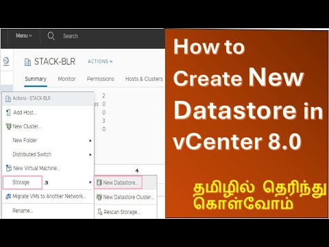 How to Create new Datastore in vCenter 8.0 |VMware vCenter Datastore ...