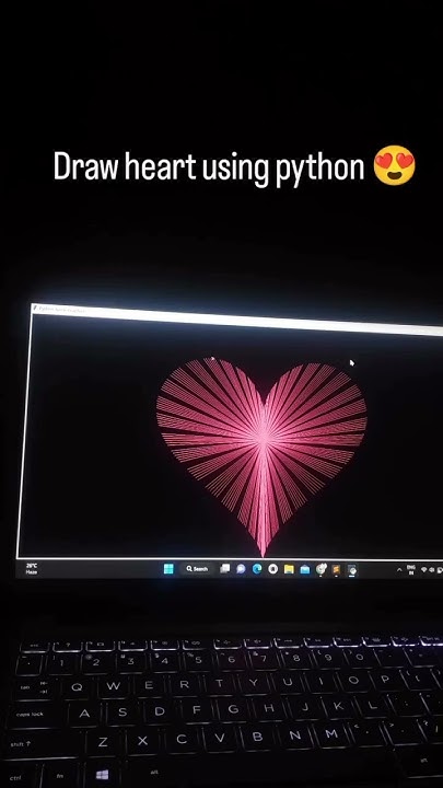 Draw Heart Using Python ♥️ Youtube