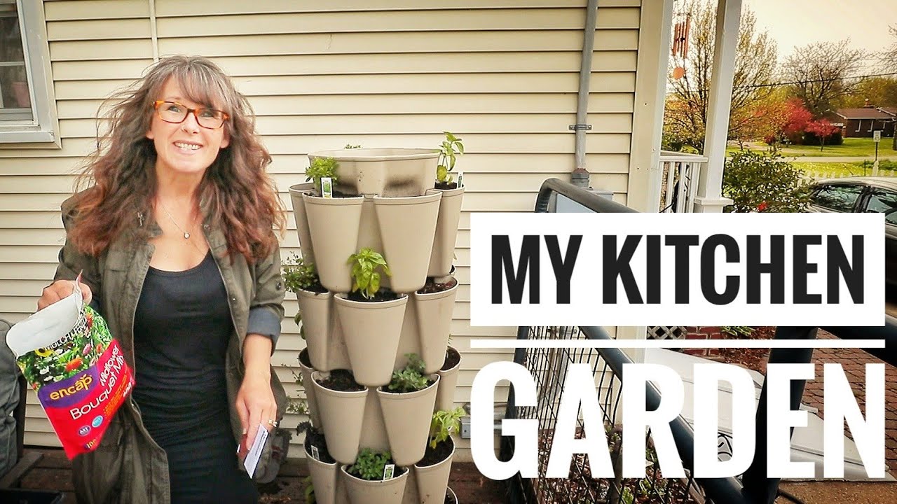 NO MORE CLUTTER in My Kitchen Garden | Growing Vertically - YouTube