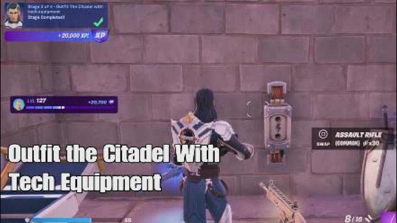 Outfit the Citadel With Tech Equipment - Stage 2 of 4 - Fortnite Part 3 ...