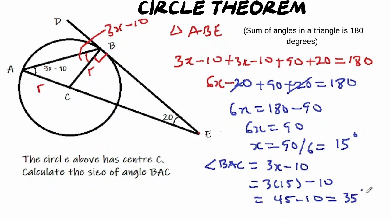 circle-theorem-grade-11-tangent-radius-theorem-well-explained-youtube
