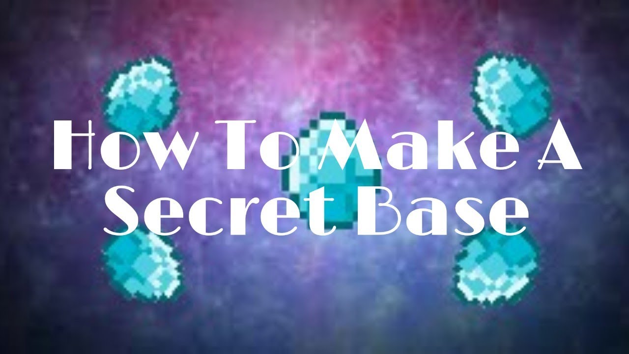 How to make a secret base on minecraft tutorial - YouTube